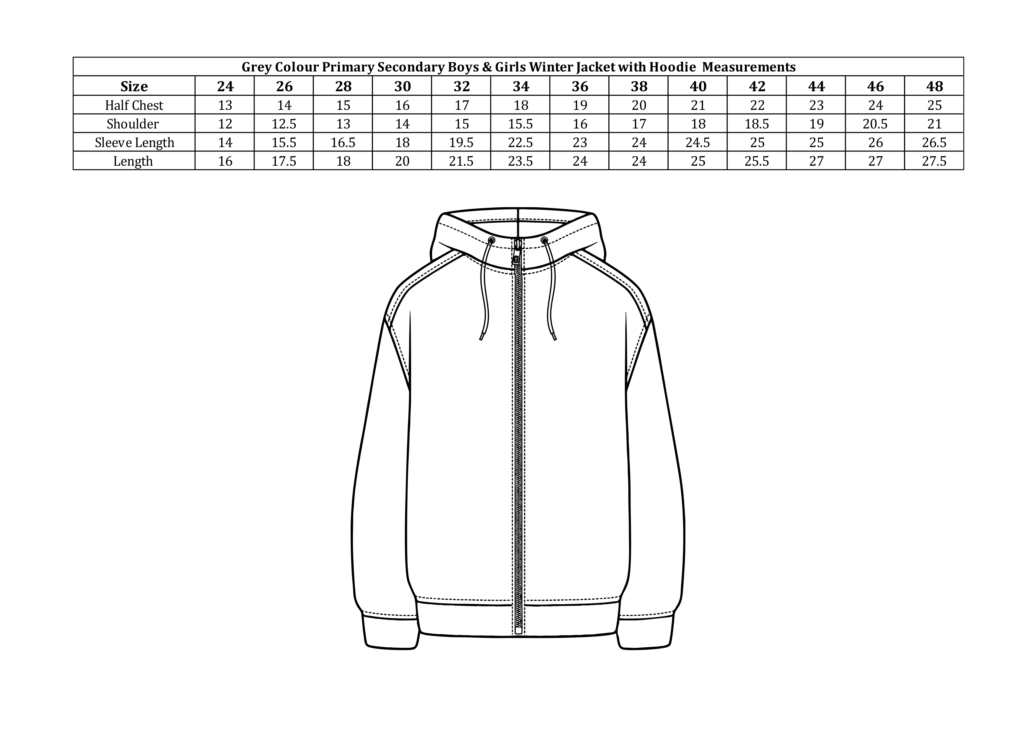 Winter Jacket - Primary & Secondary